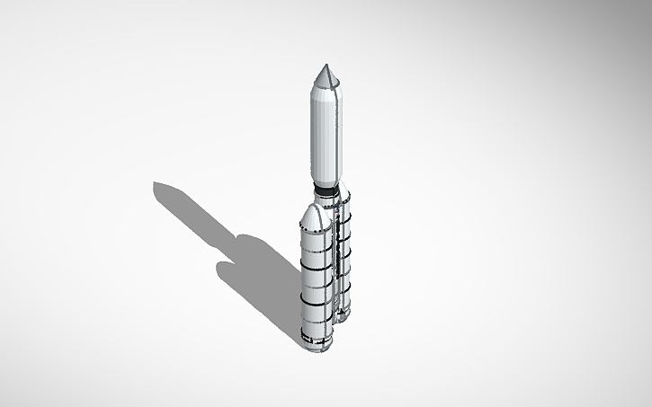 3D design Titan III-B Centaur Intercontinental Ballistic Missile ...