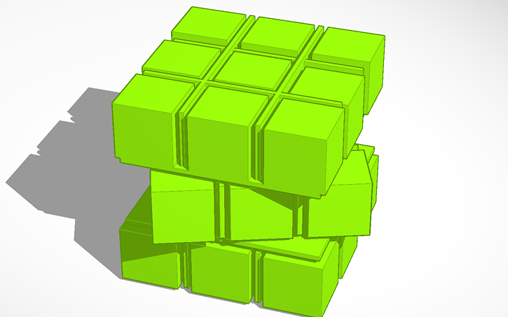 3D design Rubik's Cube - Tinkercad