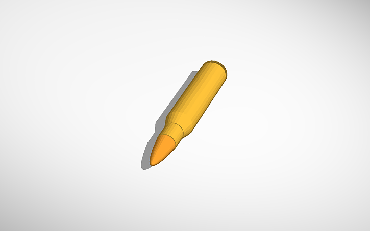 3D design bullet - Tinkercad