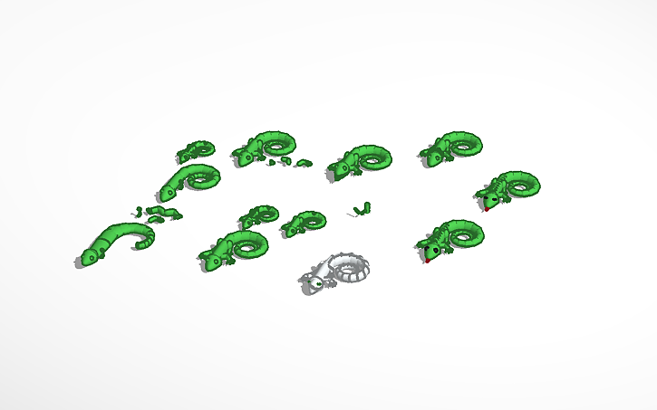 3D design Lizard popcorn - Tinkercad