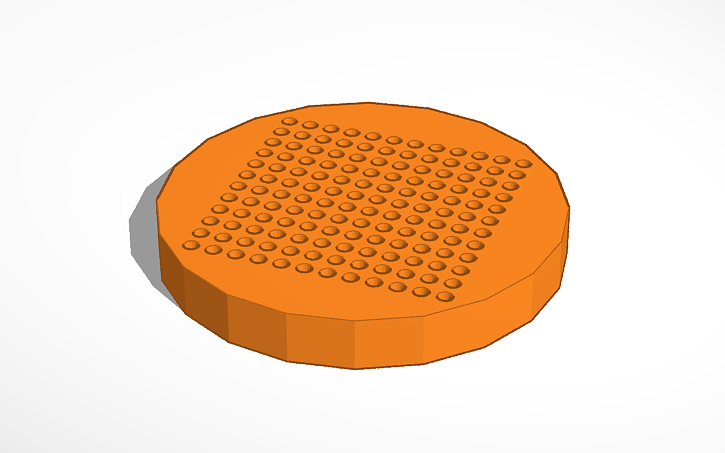 3D design water filter cap - Tinkercad