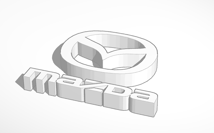 3D design Logo Mazda - Tinkercad