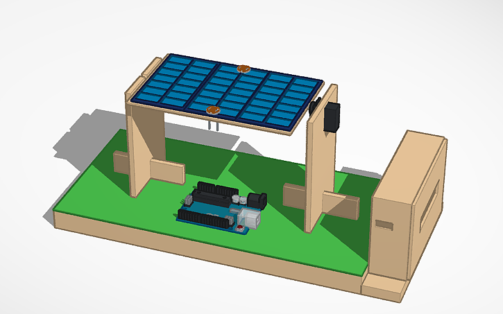 3D design Arduino Solar Tracker - Tinkercad