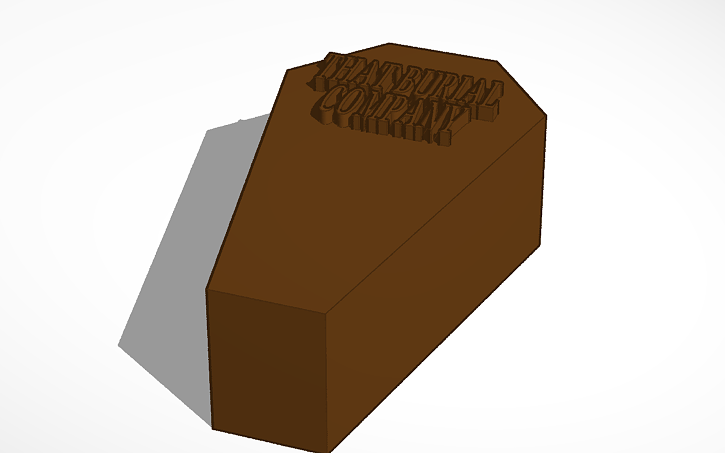 3D design Coffin - Tinkercad