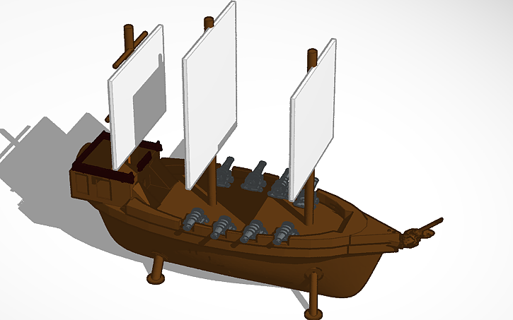 3D design Copy of Copy of jayden sail boat - Tinkercad