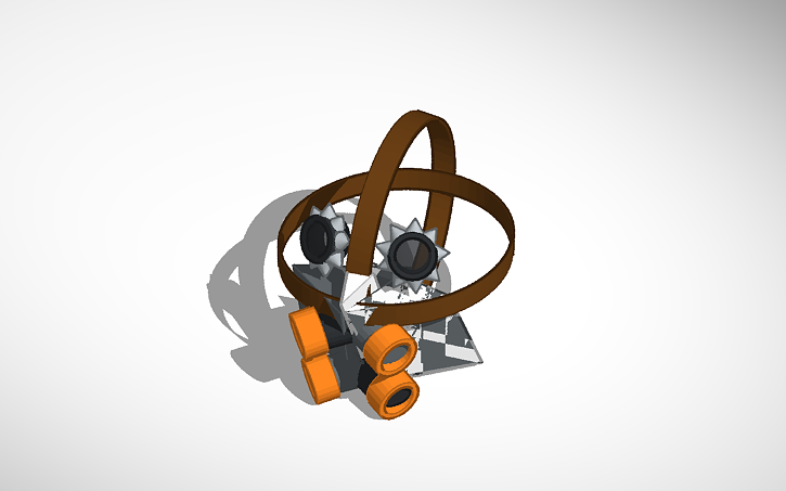 3D design Rhino gas mask without head - Tinkercad