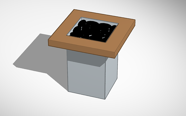 3D design Fire Pit - Tinkercad