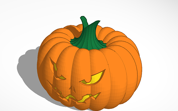 3D design Halloween Pumpkin - Tinkercad