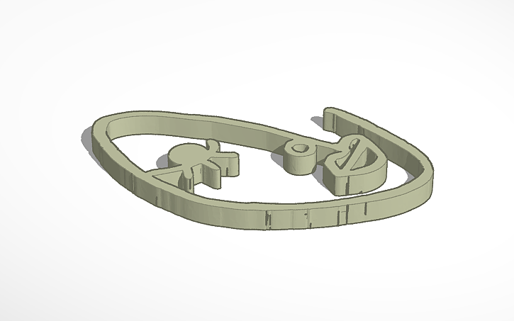 3D design EARRING 2 - Tinkercad
