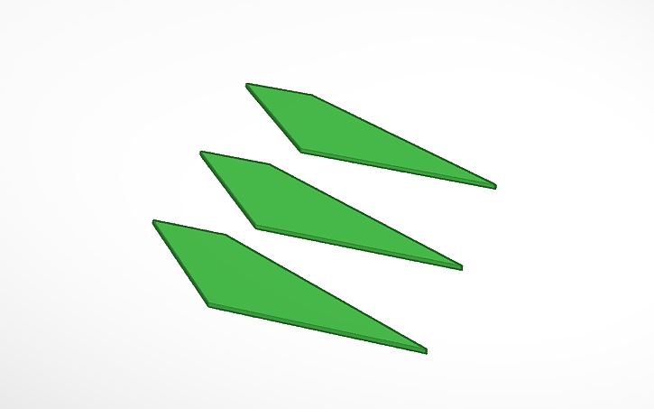 3D design Rocket Fins - Tinkercad