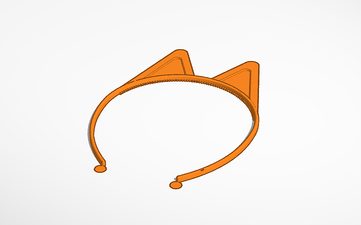 3D design Bluey or Bingo headband - Cassidy James Blaede - Tinkercad