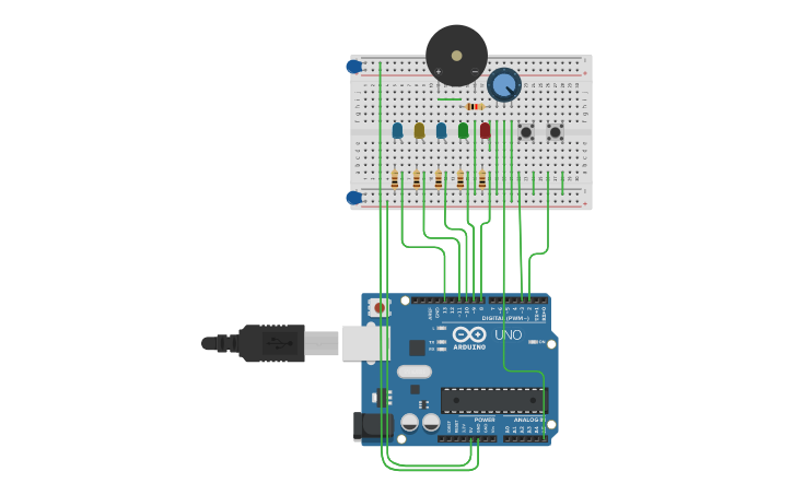 Circuit design CCAMD_Timer_Interrupts_03 - Tinkercad