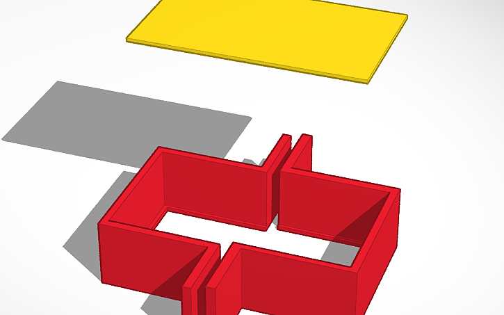 3D design concrete mold box - Tinkercad