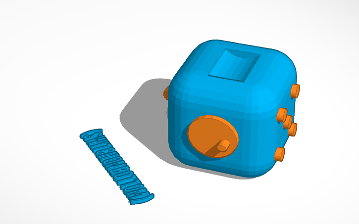 3D design fidget cube - Tinkercad