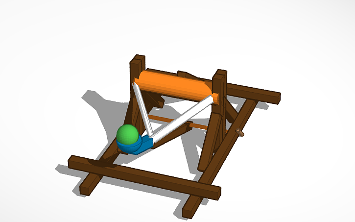 3D design CATAPULTA - Tinkercad