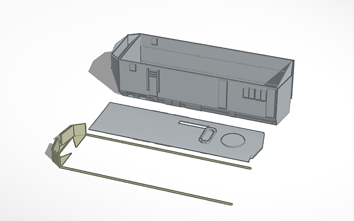 3D design Trackmaster P42DC Shell - Tinkercad
