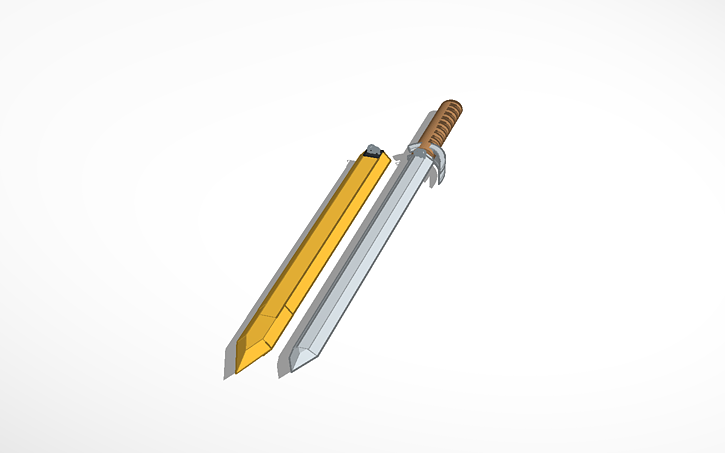 3D design "Lango" Elvish Sword - Tinkercad