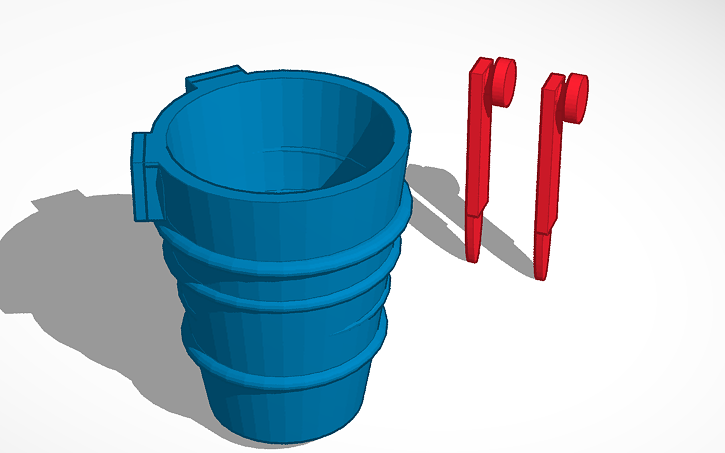 3D design negel vasser cup - Tinkercad