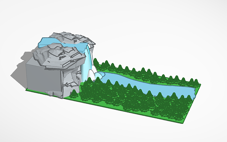 3D design forest - Tinkercad