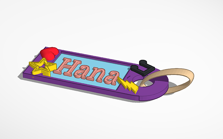 3D design KEYCHAIN. - Tinkercad