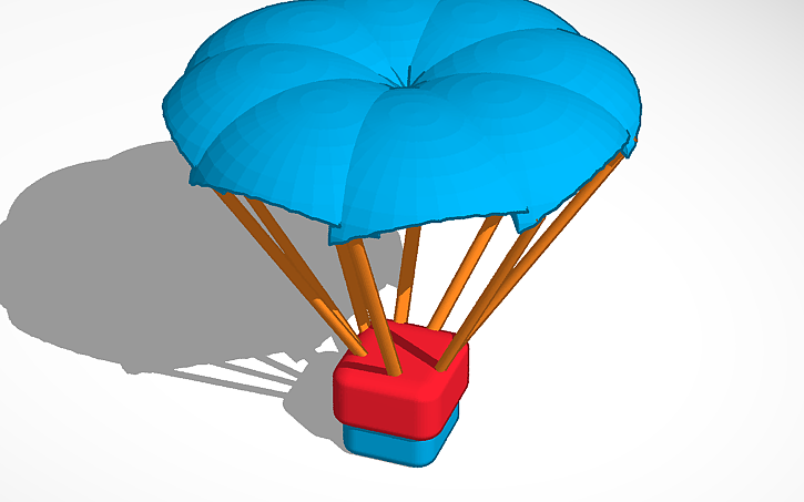 3D design Parachute - Tinkercad
