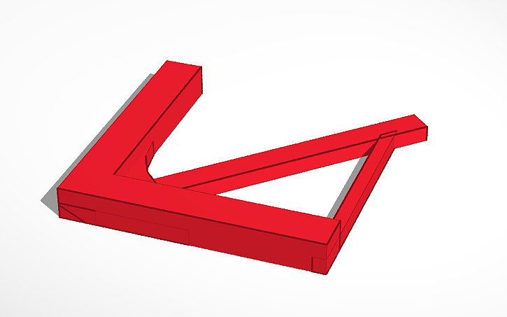 3D design Equerre à centrer - Tinkercad