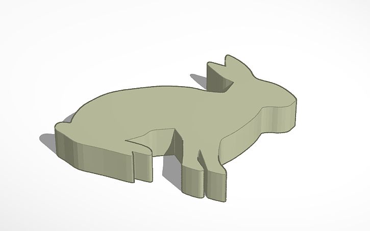 3D design rabbit - Tinkercad