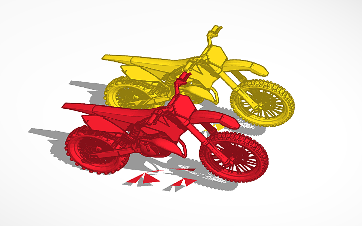 3D design Dirt Bike - Tinkercad