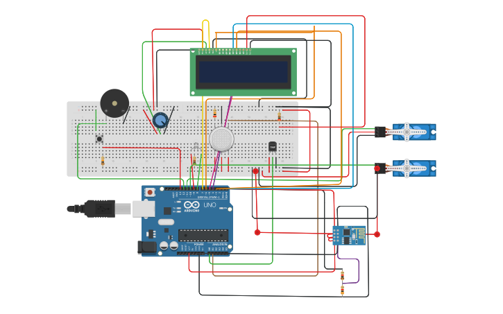 Circuit design IOT BaSed Factory Fire Detection and Alarm System ...