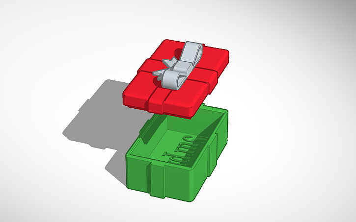 3D design Chrismas gift box!! - Tinkercad
