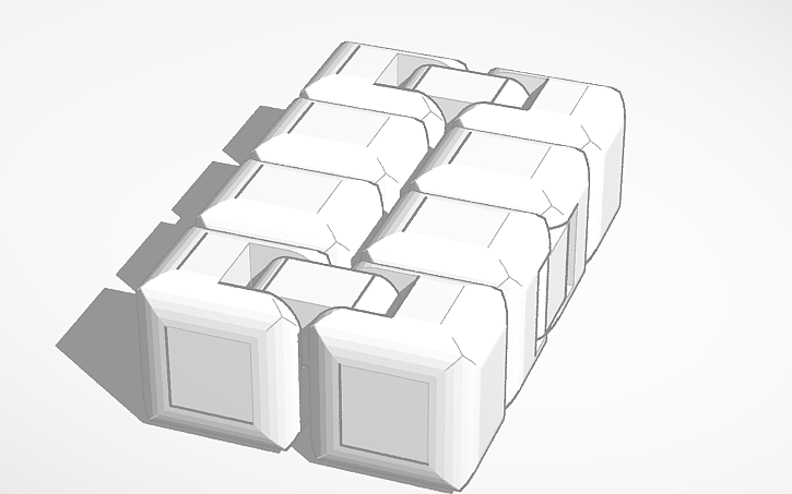 3D design Copy of Fidget Cube - Tinkercad