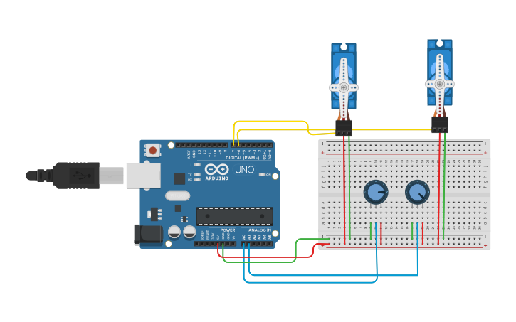 Circuit design end sem answer 2 - Tinkercad