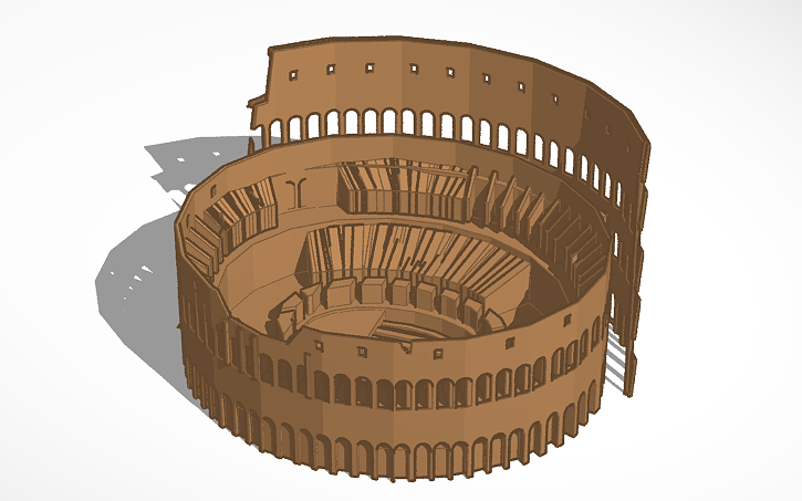 3D design Coliseo Romano - Tinkercad