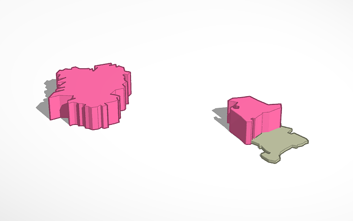 3D design Mapas de Población por CCAA - Tinkercad