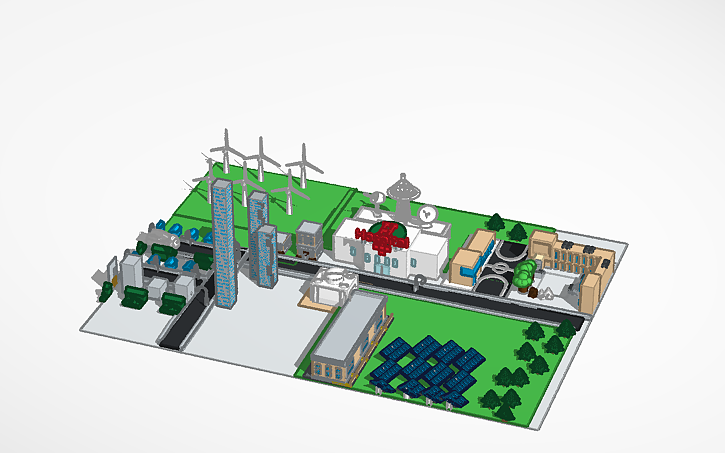 3D design Smart city - Tinkercad