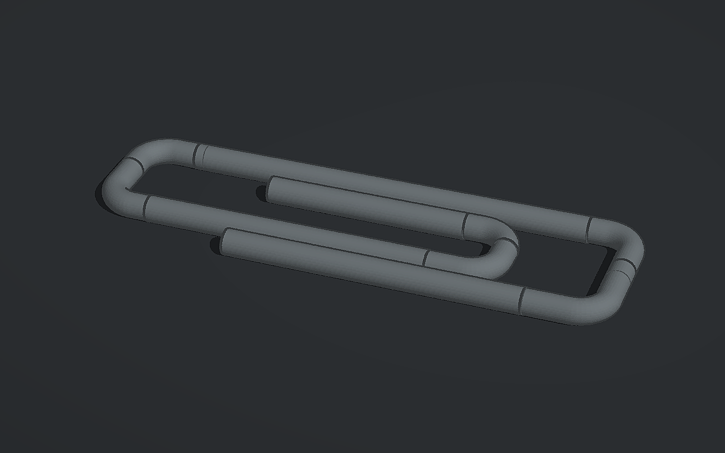 3D design paper clip - Tinkercad