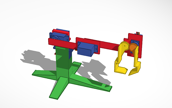 3D design robotic arm - Tinkercad
