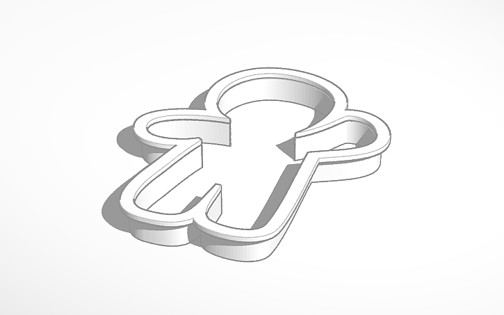 3D design Copy of Gingerbread Man Cookie Cutter - Tinkercad