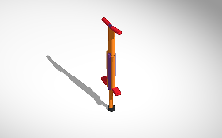 3D design pogo stick - Tinkercad