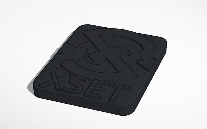 3D design XSET Logo - Tinkercad