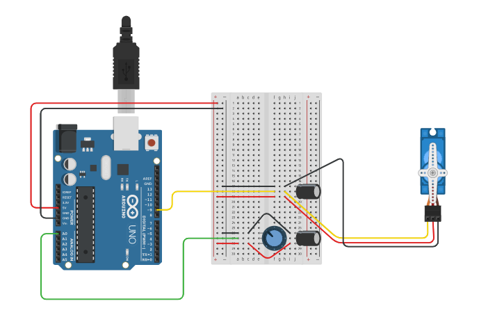 Circuit design Arduino Project #5 - Mood Cue by Tuan Khai Tran - Tinkercad