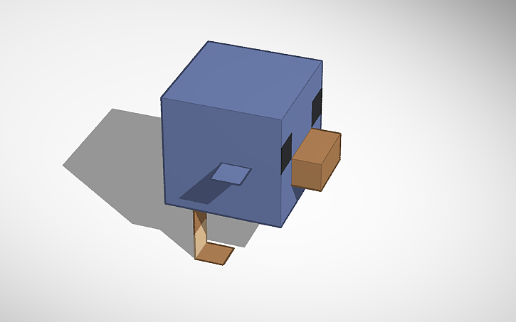 3D design Copy of Minecraft Baby Chicken - Tinkercad