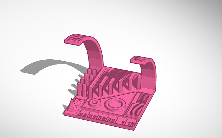 3D design filament print test - Tinkercad
