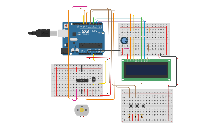 Circuit design remake of elevator - Tinkercad