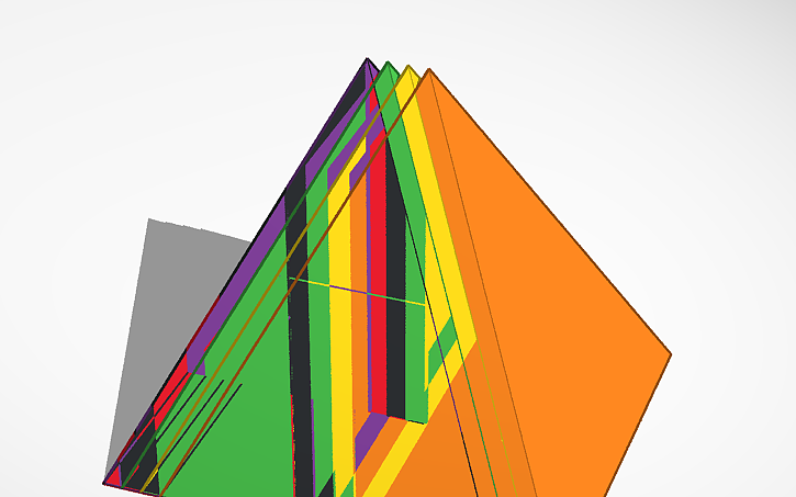 3D design Color Changing Pyramid - Tinkercad