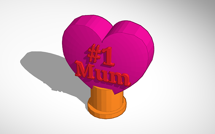 3D design mother's day gift - Tinkercad