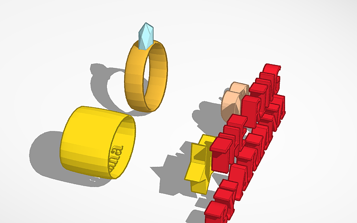 3D design ring - Tinkercad