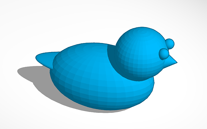 3D design duck - Tinkercad