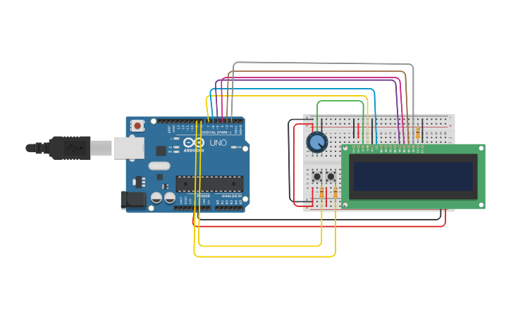 Circuit Design Insertar Datos En Un Display Lcd Con Pulsadores En