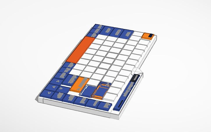 3D design KEYBOARD - Tinkercad
